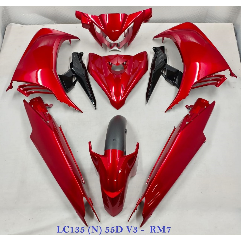 MSEKI # YAMAHA LC 135 V3 / LC135 (V3) / LC V3 COVER SET 4 SPEED 55D ...