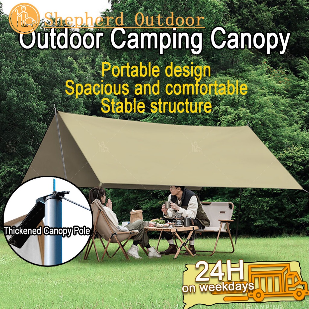 Outdoor Camping Flysheet Shade Sunscreen Canopy Picnic Sunscreen ...