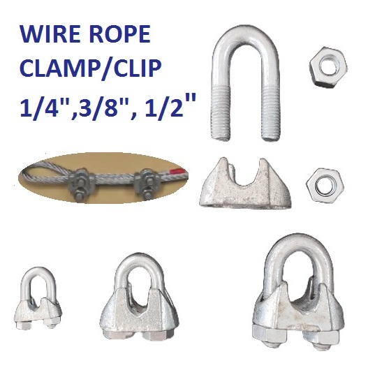 Galvanized Wire Rope Clamp Wire Rope Clip U Bolt Clamp Clip for Clamp ...