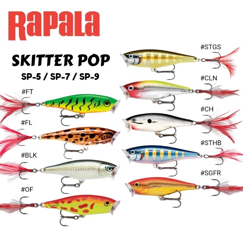 RAPALA SP-5 / SP-7 / SP-9 SKITTER POP LURE | Shopee Malaysia