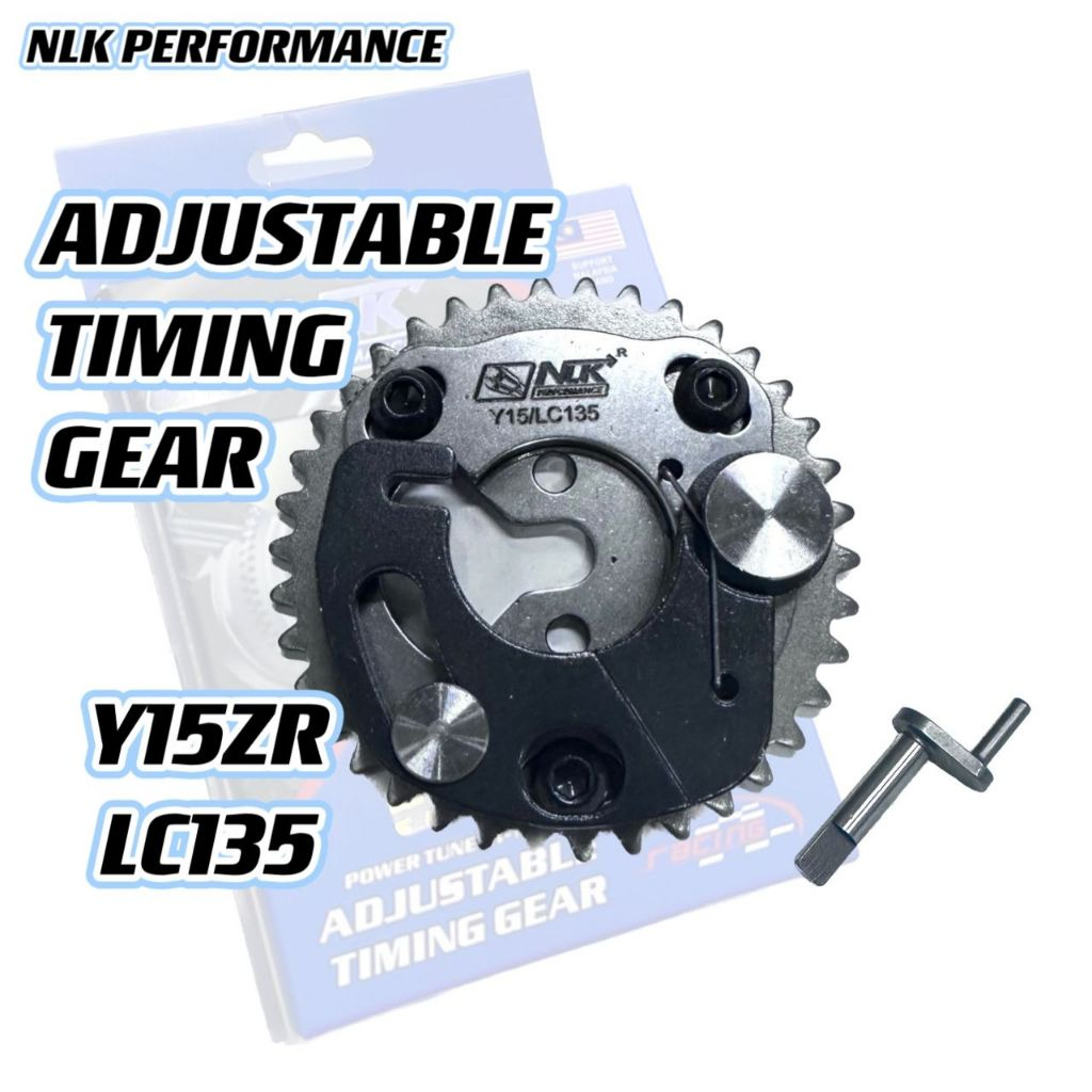 NLK PERFORMANCE ADJUSTABLE TIMING GEAR RACING Y15ZR LC135 Y16ZR NVX155 ...