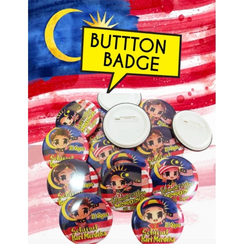 Button Badge Merdeka | Shopee Malaysia