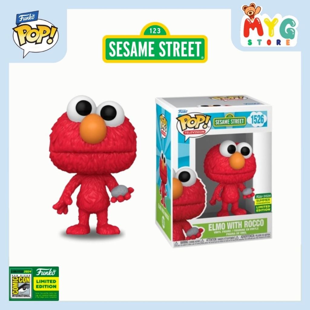Funko Pop SDCC 2024 Sesame Street Television Elmo With Rocco 1526 ...