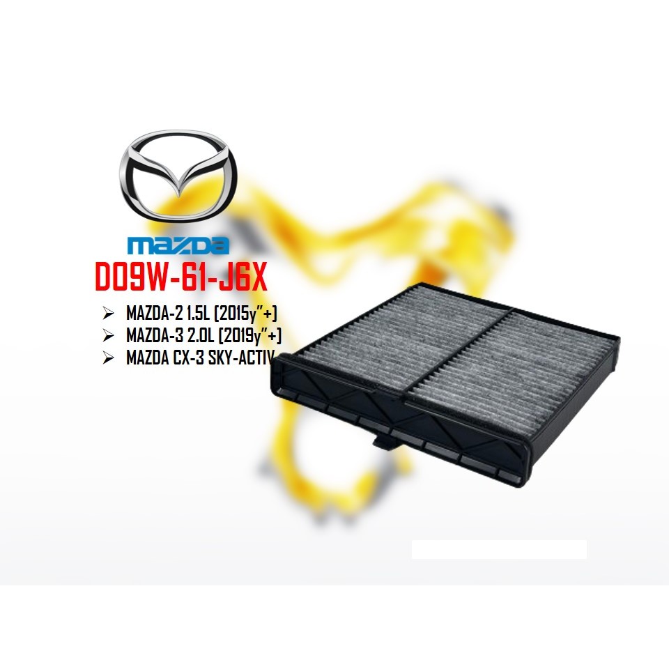 Mazda-2 Mazda-3 CX-3 SKYACTIVE Carbon Aircond Filter Cabin Air Filter ...