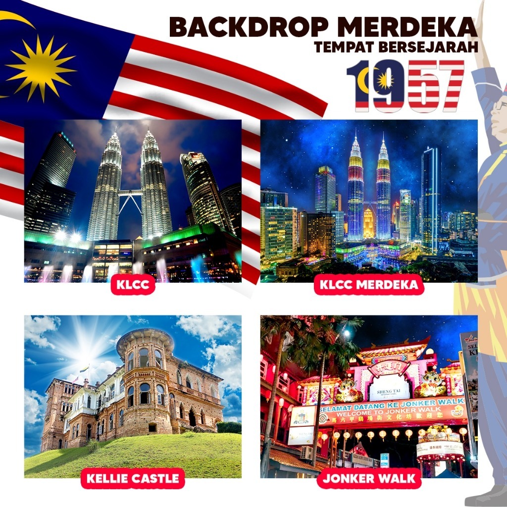 BACKDROP MERDEKA TEMPAT BERSEJARAH | Shopee Malaysia