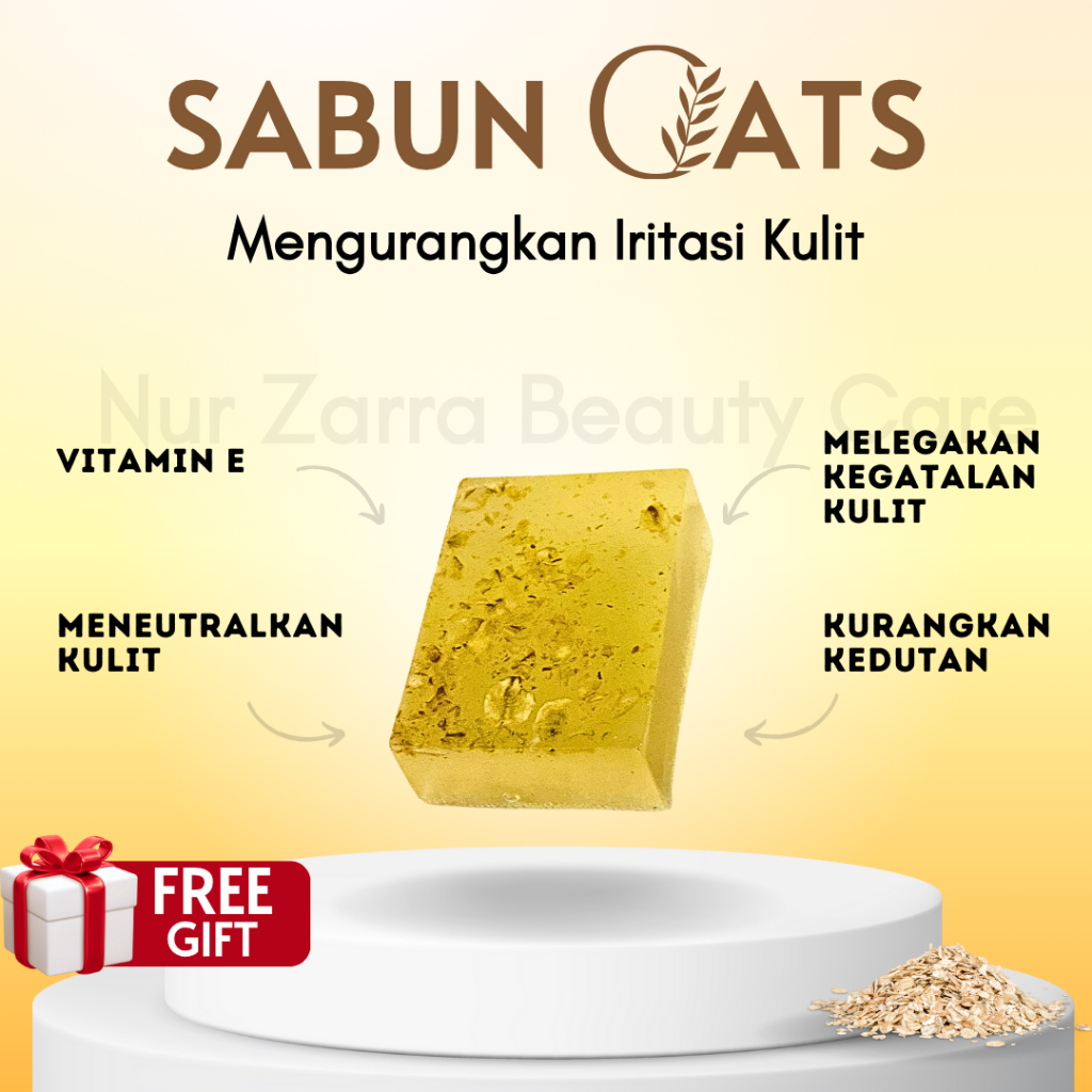 🔥𝗦𝗮𝗯𝘂𝗻 𝗢𝗮𝘁𝘀 Kurangkan Iritasi Kulit, Kedutan Kulit, Melegakan Kegatalan ...