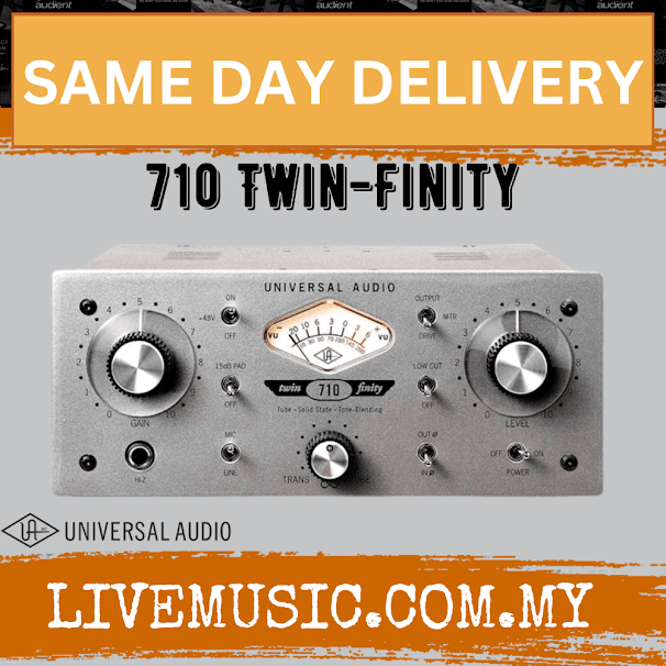Universal Audio 710 Twin-Finity Microphone Preamp ( 710-TWIN-FINITY ...