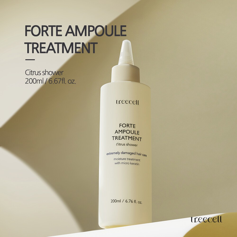 TREECELL FORTE AMPOULE TREATMENT (200ML) EXTREMELY DRY HAIR/HYPOALLERGENIC/HAIR LOSS FORMULA ...
