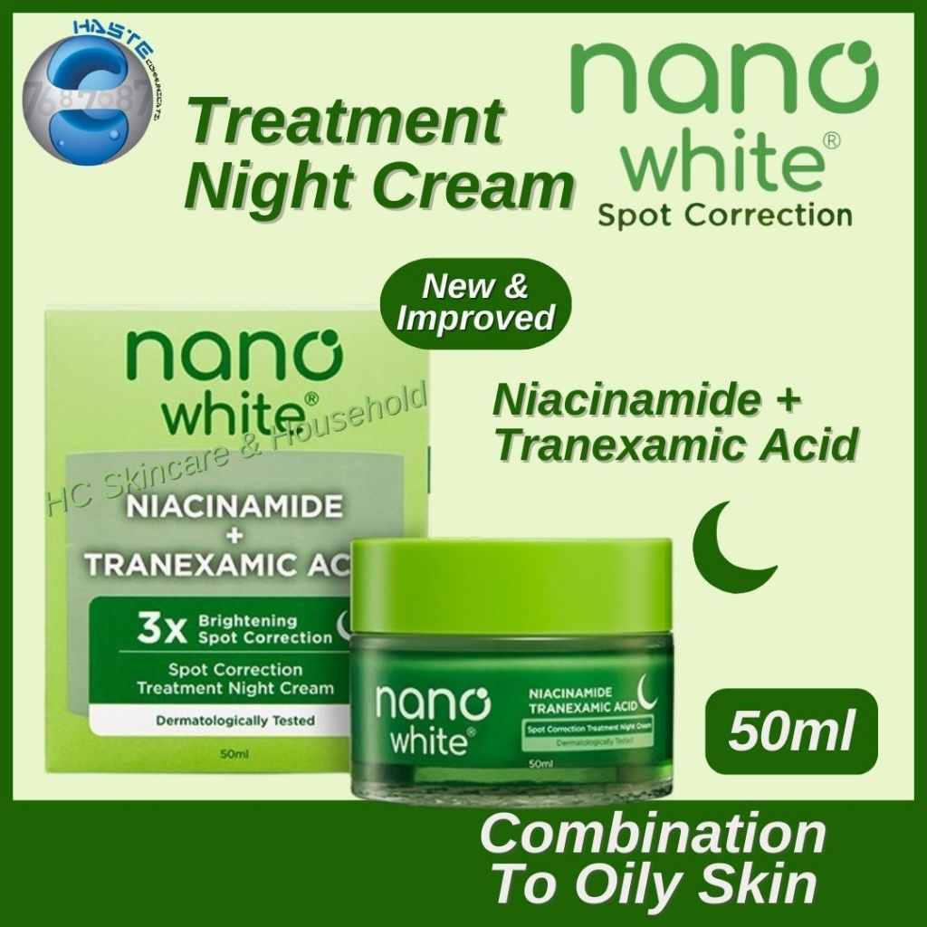 Nanowhite Spot Correction Treatment Night Cream - Combination To Oily ...
