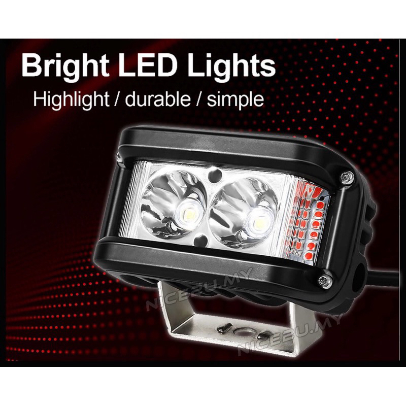Spotlight Rectangle Size LED Spotlight Flash Headlight Headlamp Sport ...