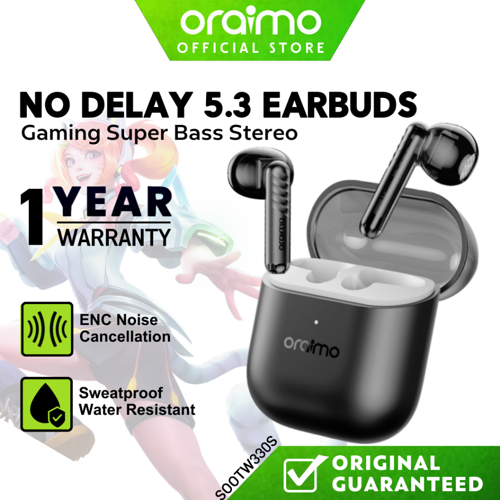 ORAIMO Bluetooth 5.3 No Delay Earbud For Gaming Wireless Bass High ...