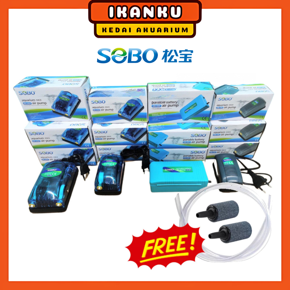 SOBO AQUARIUM AIR PUMP acdc MANY DIFFERENT MODELS sobo air pump SB-248A ...