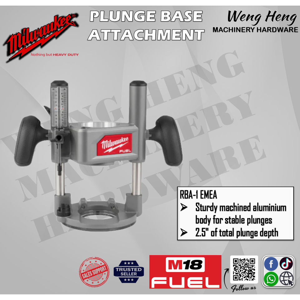 MILWAUKEE 1/2" ROUTER PLUNGE BASE - RBA-1 | Shopee Malaysia