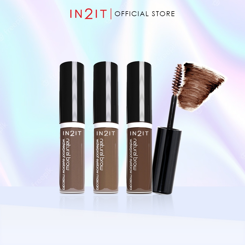IN2IT Natural Brow Waterproof Eyebrow Mascara 6g (NBM) [Halal Certified ...