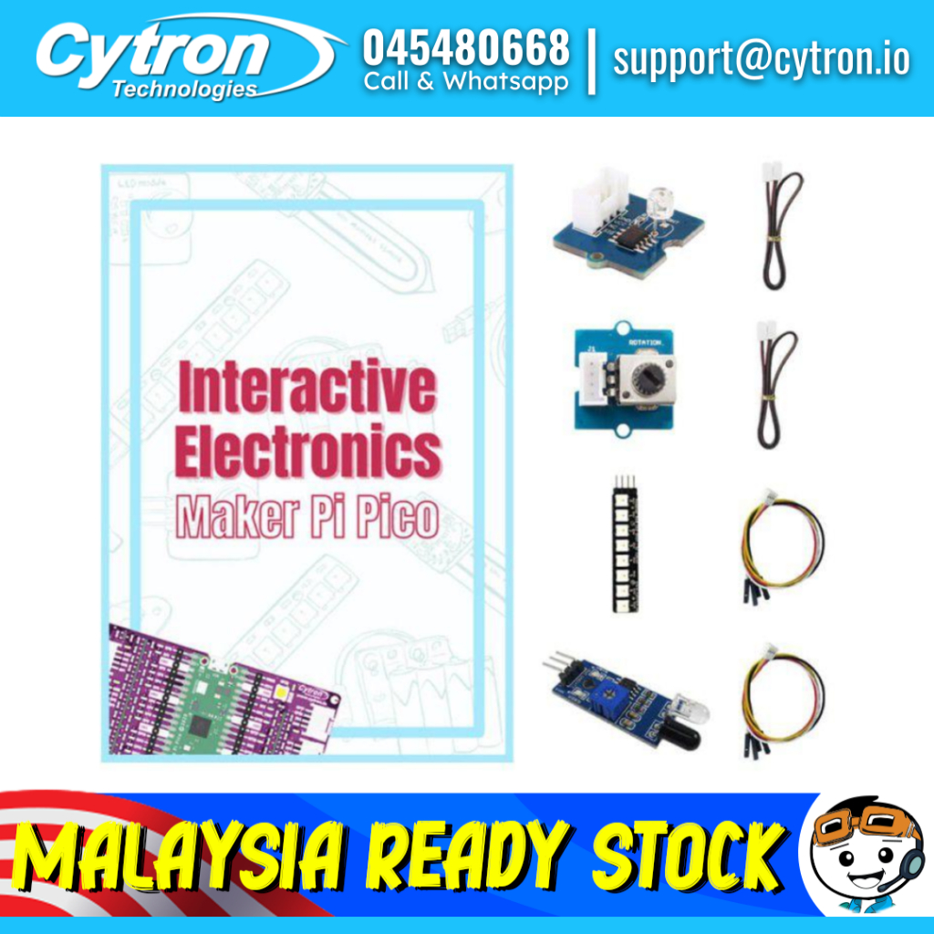 Interactive Electronics Kit for Maker Pi Pico (Vol 1) | Shopee Malaysia