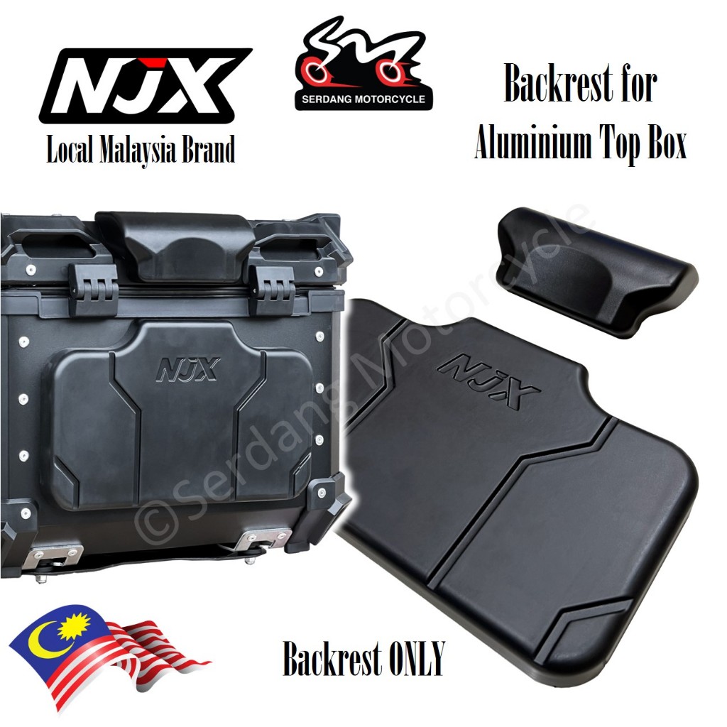 NJX Backrest Aluminium Top Box Back Rest Sandaran Box | Shopee Malaysia