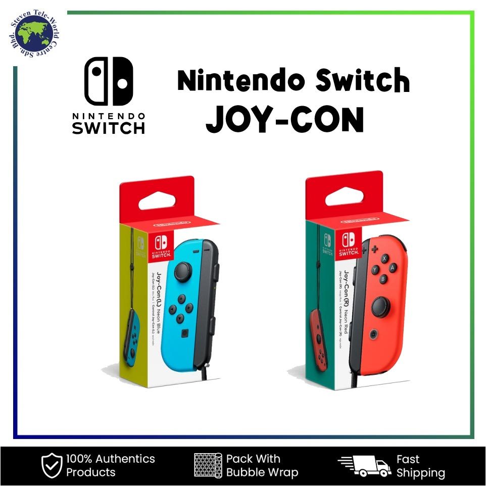 Nintendo Switch JOY-CON (L/Neon Blue | R/Neon Red)( Malaysia Version 1 ...