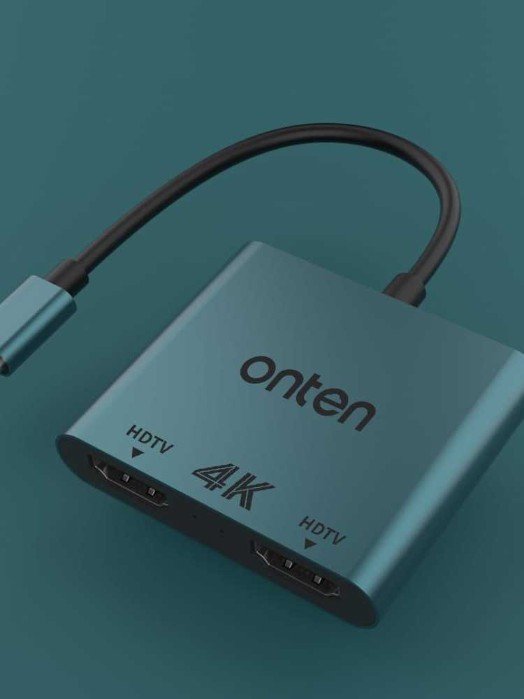 Original ONTEN 4K TYPE-C To Dual HDMI Interface Output Model : OTN ...