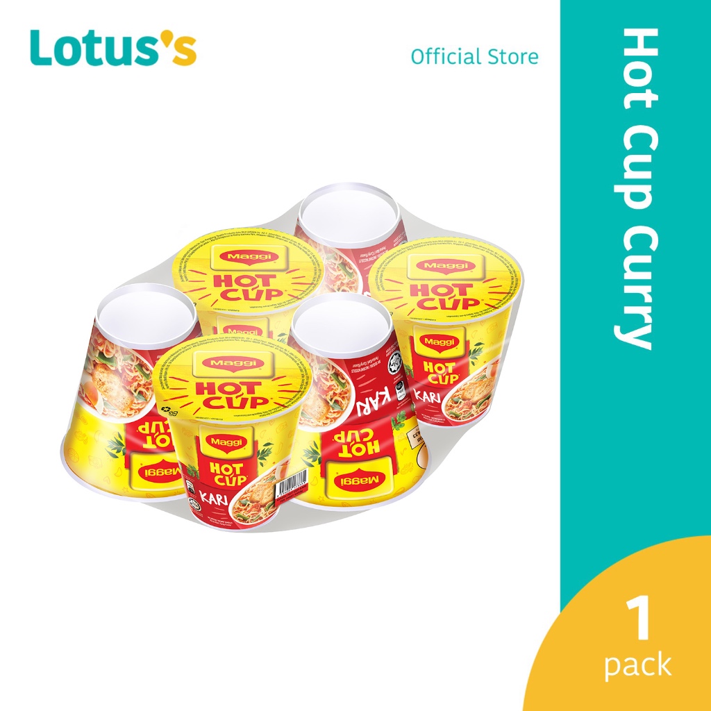 Maggi Hot Cup Curry Kick Flavour Instant Noodles (6 x 59g) | Shopee ...