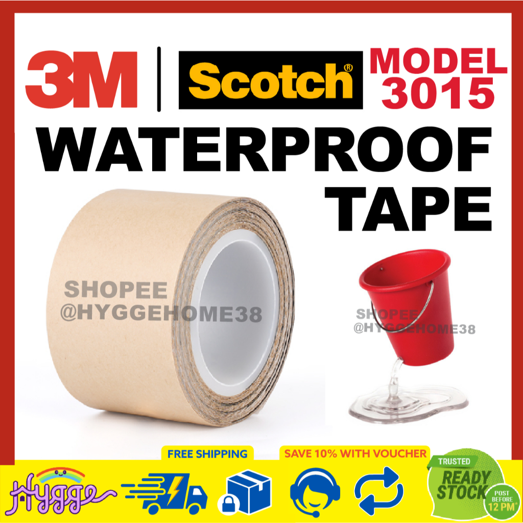 3M 3015 Waterproof Tape Rubber Butyl Sealing Repair Patch Pipe Rooftop ...