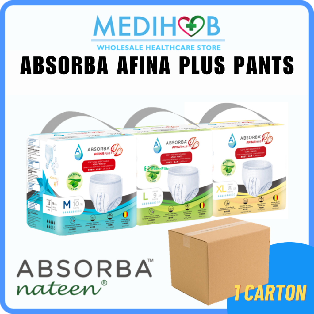 [Bulk Purchase] Absorba Afina Plus Adult Diapers Pants Lampin Dewasa ...