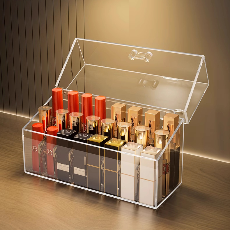 Lipstick Storage Box Organizer Cover Dustproof Cosmetic Box Makeup ...
