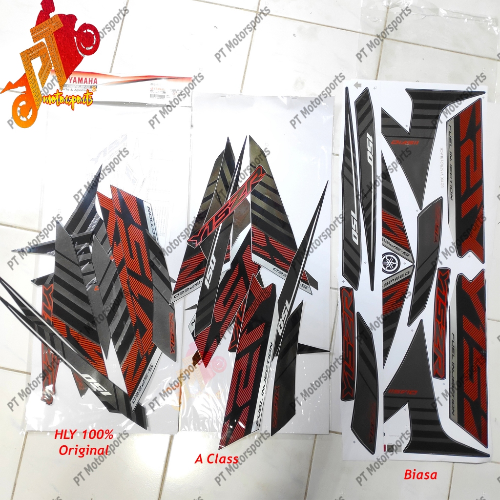 Y15 Batman Purba Hitam Sticker Black Body Stripe Y15zr HLY Original ...