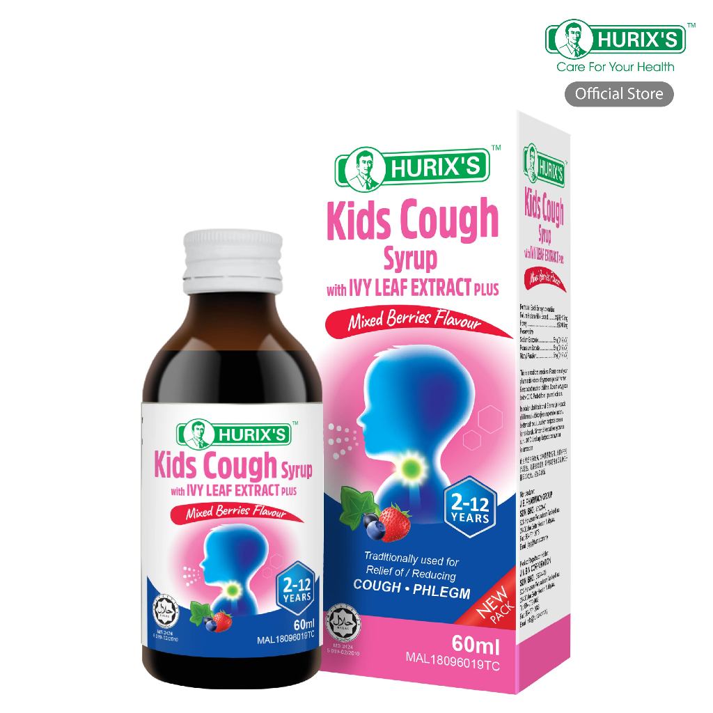 HURIX'S Kids Cough Syrup with Ivy Leaf Extract Plus | Shopee Malaysia