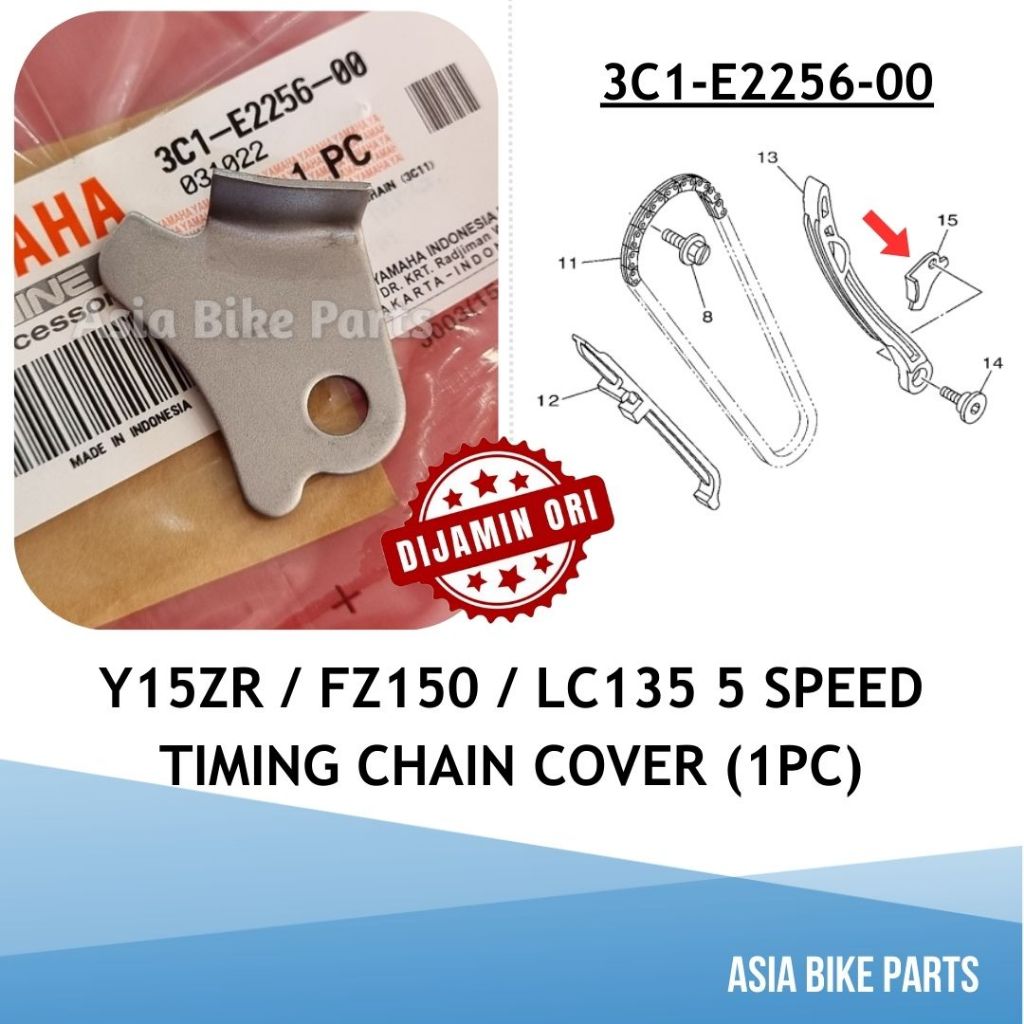 Yamaha Original Y15ZR / LC135 5S 5 Speed / FZ150 Timing Chain Cover ...