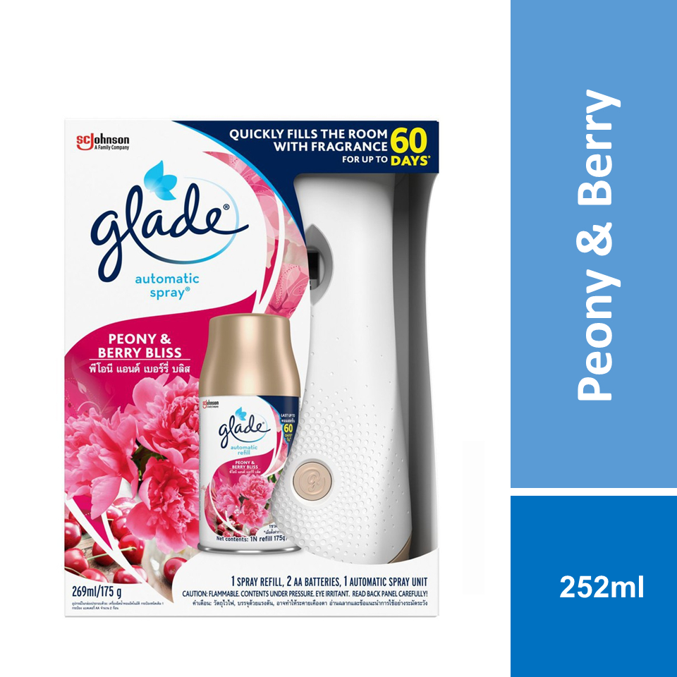 Glade Autospray Peony & Berry Bliss Starter (252ml) | Shopee Malaysia