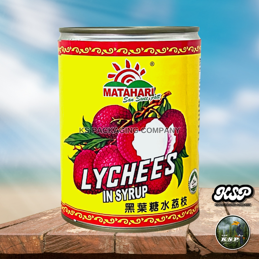 565g Matahari Lychees In Syrup Laici Dalam Sirap Canned Food 黑叶糖水荔枝罐头食品 ...