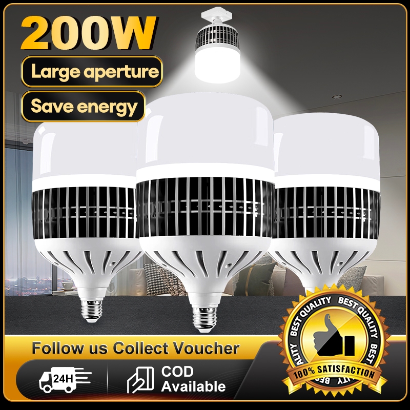 High Power LED Bulb E27 80W 100W 150W 200W Super Bright Bulb Mentol ...