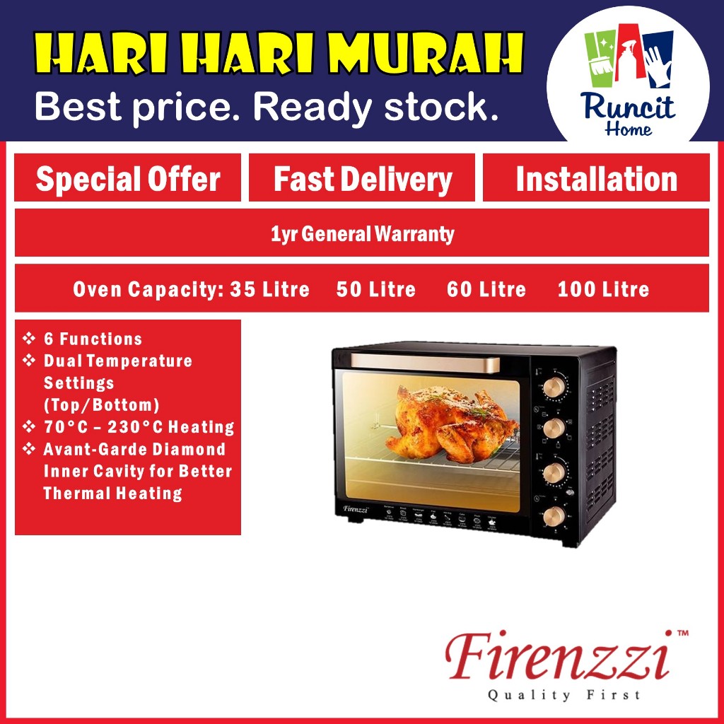 Firenzzi 60 Liter 50 Liter 35 Liter / TO3035BK TO3050BK TO3060BK ...