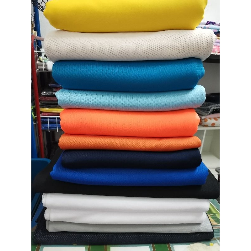 kain MFE fabric microfiber eyelet,/kain tshirt/kain jersi/ | Shopee ...