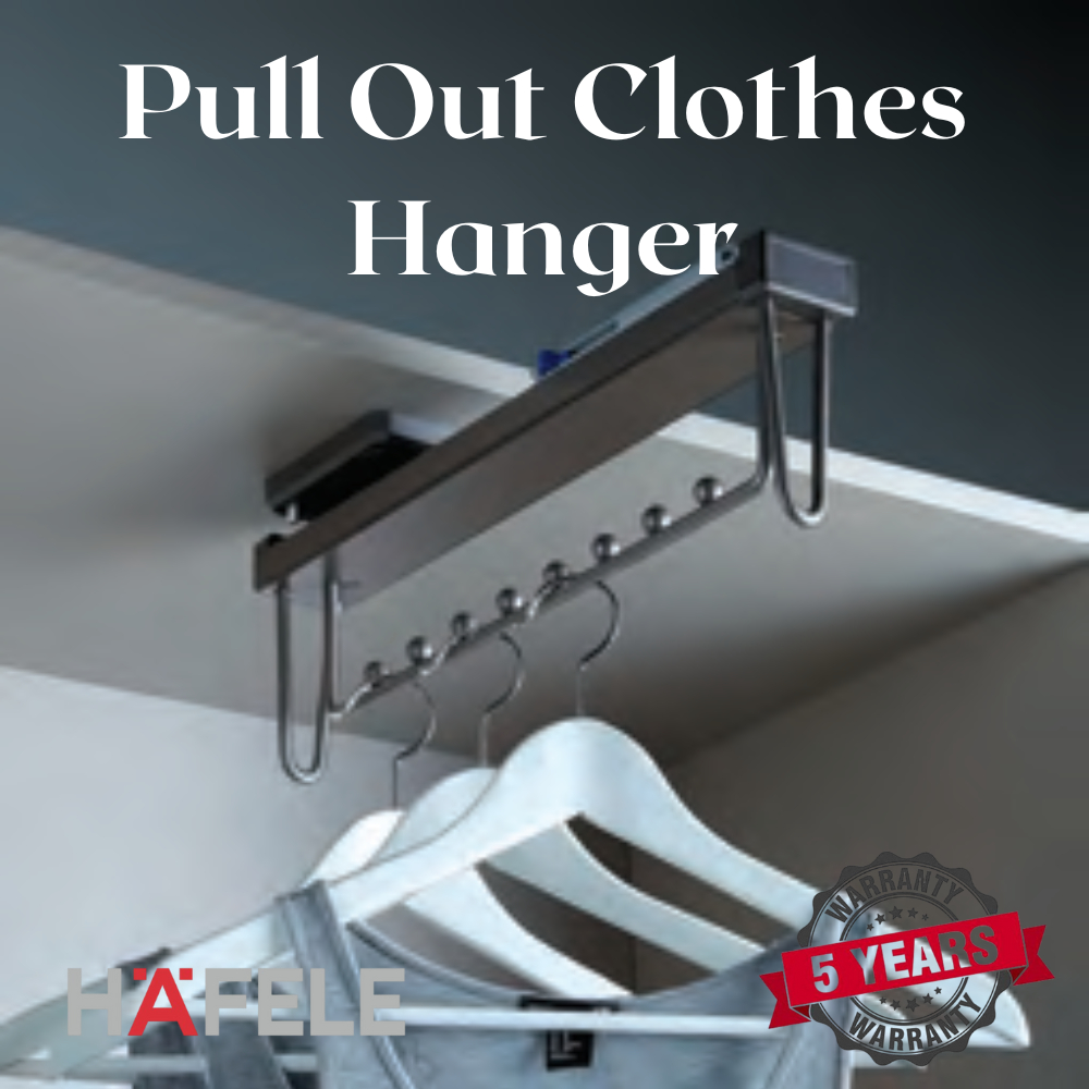 HAFELE Pull-Out Clothes Hanger - Space-Saving Closet Organizer | Shopee ...