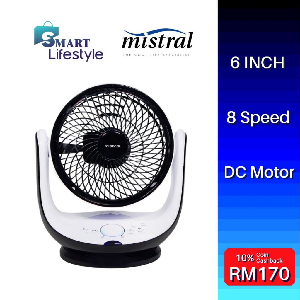 Mistral Air Circulator Fan (6") MTFD5070 / Nnio 360° High Velocity Air ...
