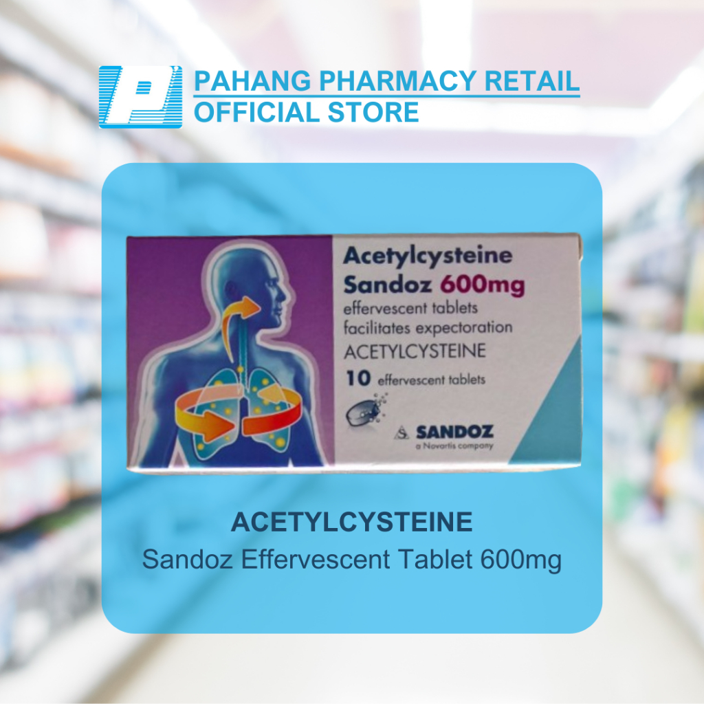ACETYLCYSTEINE Sandoz Effervescent Tablet 600mg 20's | Shopee Malaysia