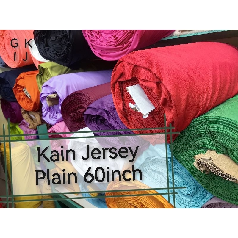 ‼️OpenMeter‼️Kain Jersey Plain Meter Bidang 60inch Untuk Khemah Kahwin ...