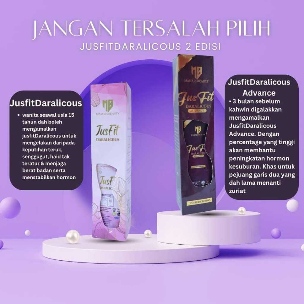 JUS FIT DARALICIOUS 300ML AS COSMETICS (Old Packaging) | Shopee Malaysia