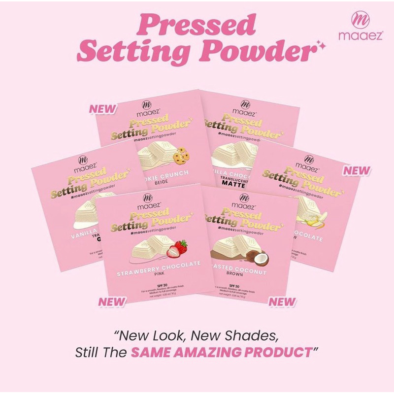 MAAEZ COSMETICS | MAAEZ SETTING POWDER 10G SPF 30 READY STOCK | Shopee ...
