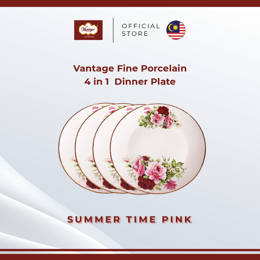 Vantage 4 in 1 Dinner Plate (Fine Porcelain) | Shopee Malaysia