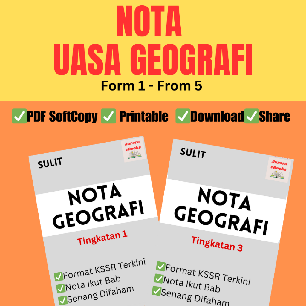 [Softcopy PDF📚] Nota Geografi Tingkatan 1 2 3 4 5 | Newest KSSM ...