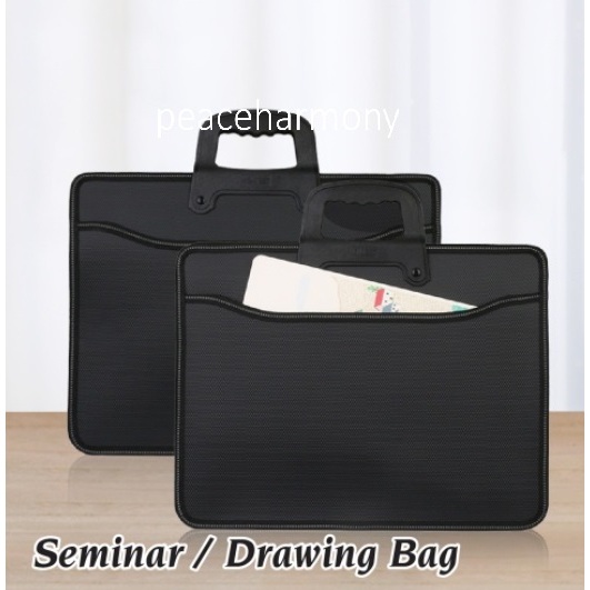 Waterproof A3 / A4 PP Seminar Bag / Business Briefcase / Portfolio File ...