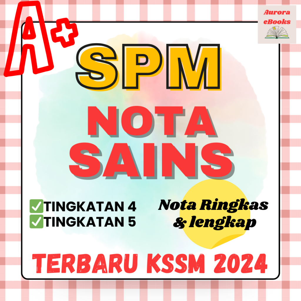 Softcopy Pdfрџ љ Spm A Nota Sains Kssm Tingkatan 4 5 Nota Lengkap