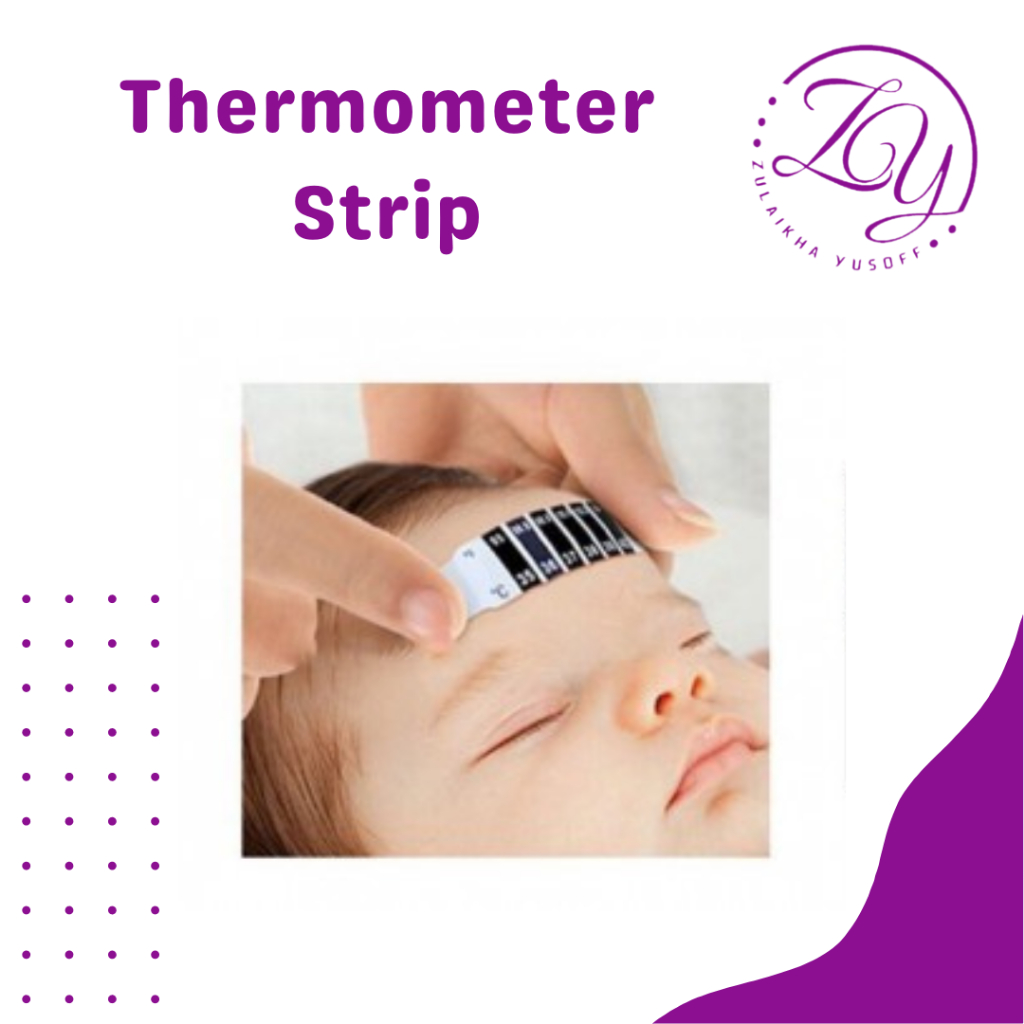 FOREHEAD HEAD STRIP THERMOMETER FEVER BABY TEST TEMPERATURE | Shopee ...