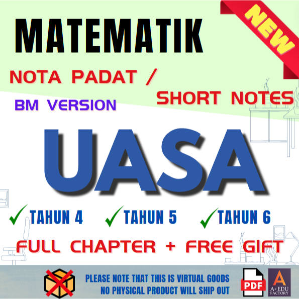 [📚PDF] NOTA LENGKAP MATEMATIK (BM.) TAHUN 4 ,5 ,6 [UASA] A+ NOTES ...