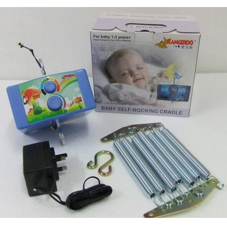 🇲🇾 🔥Kangeroo Newborn Baby Elektrik Self Rocking Cradle With Timer Speed ...