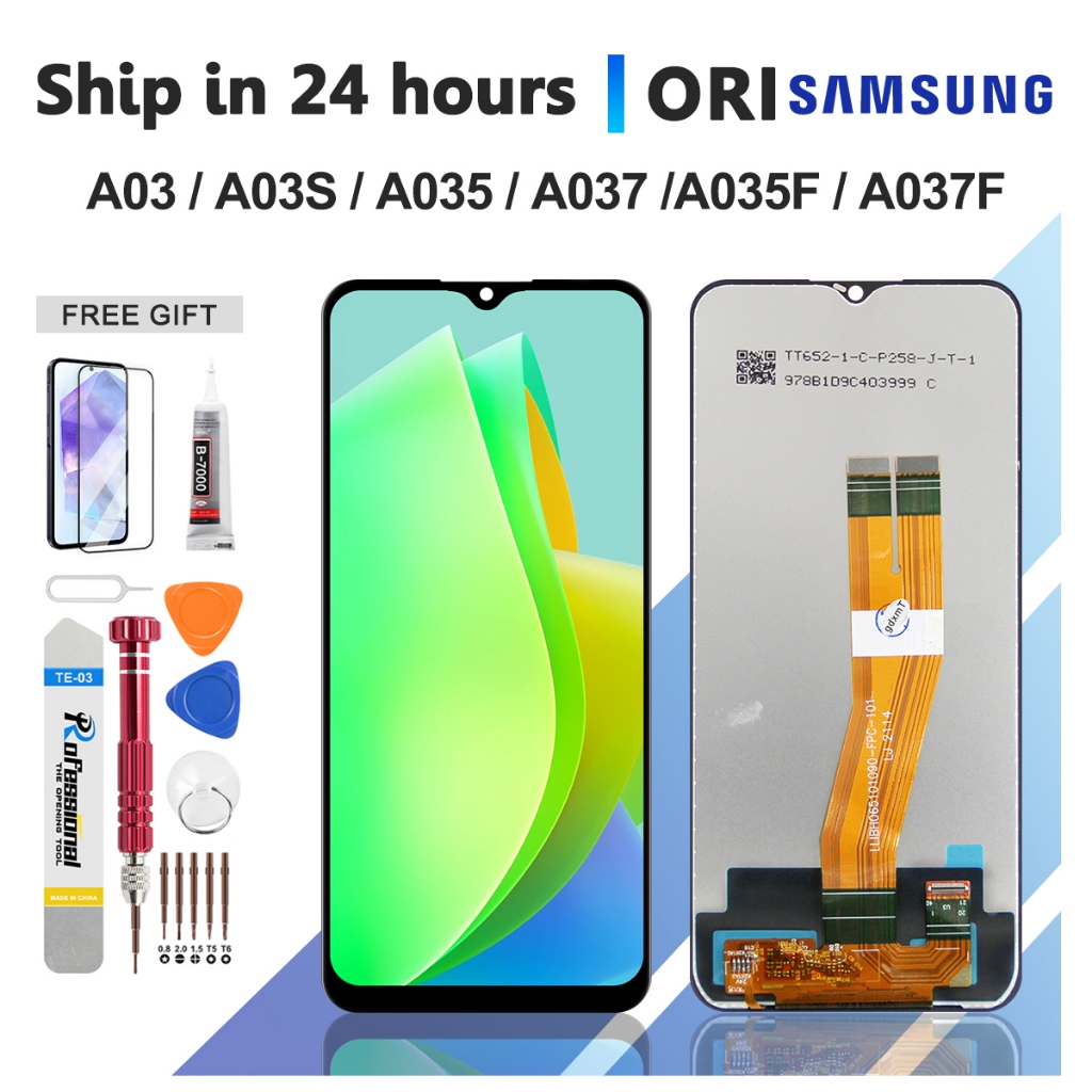 Original LCD Samsung Galaxy A03/A03S/A035/A037/A035F/A037F Frame ...