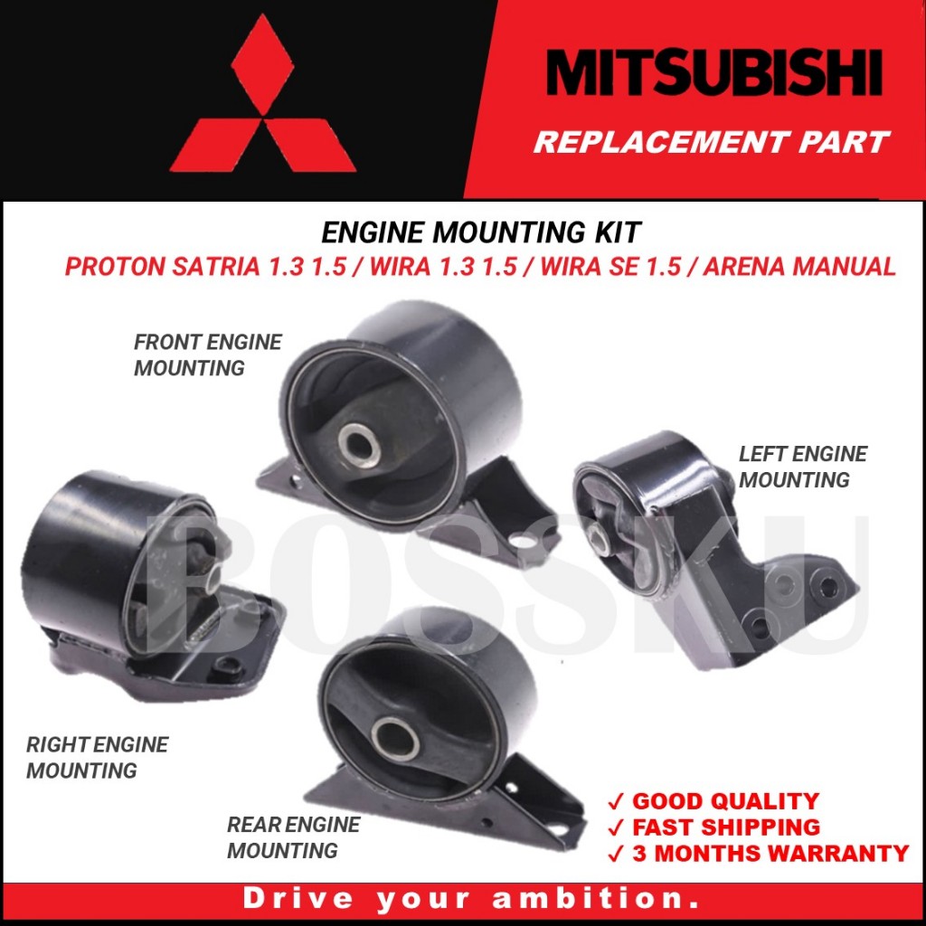 ENGINE MOUNTING SET - PROTON SATRIA / WIRA / WIRA SE / ARENA MANUAL 1.3 ...
