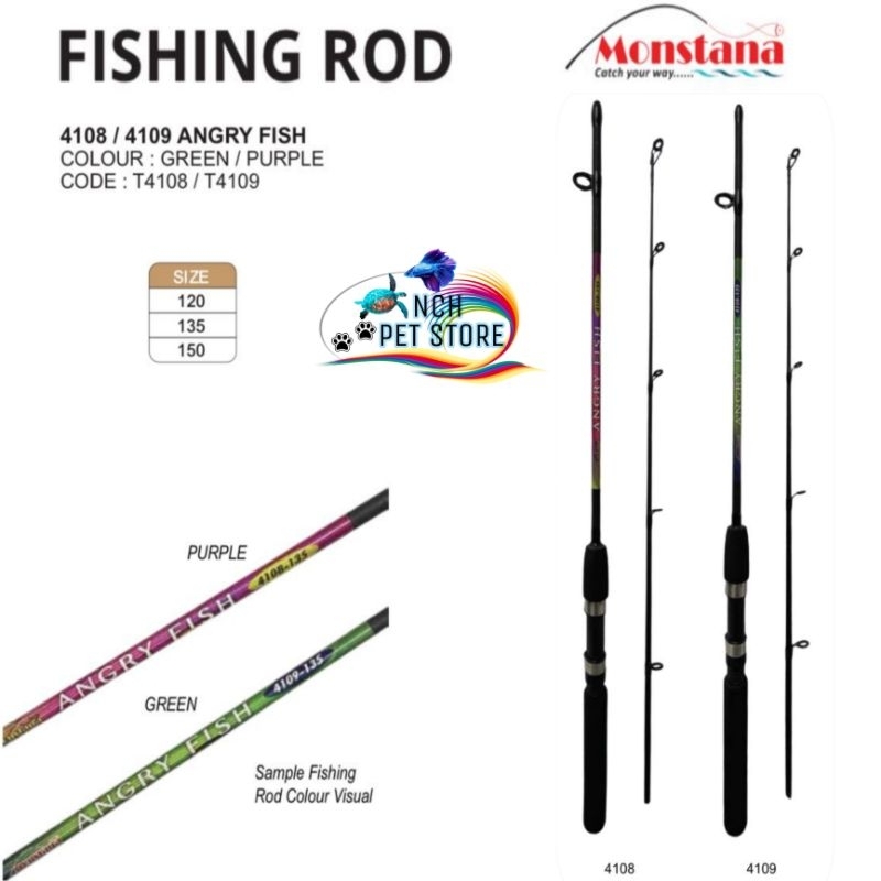 ANGRY FISH FISHING ROD | Shopee Malaysia